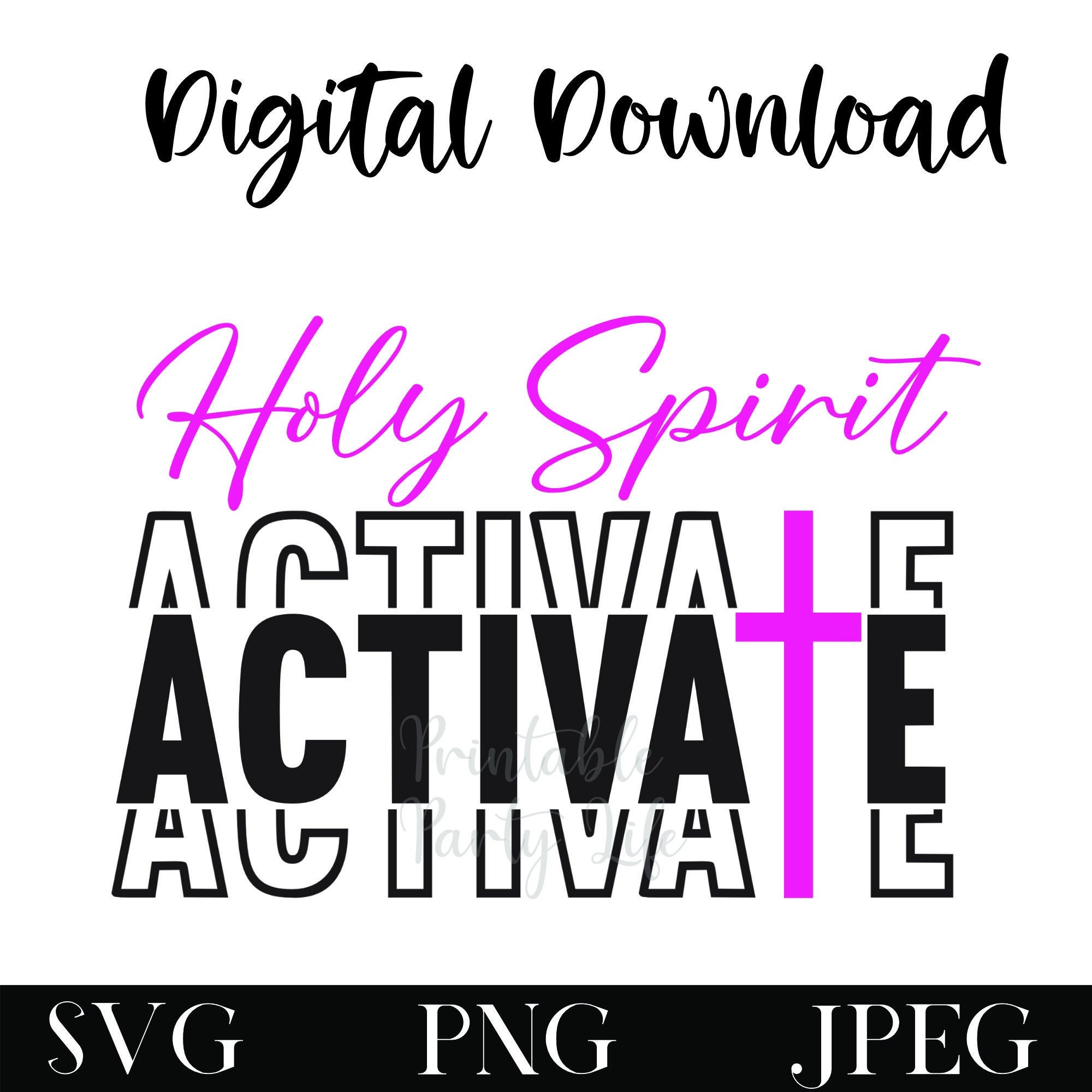Holy Spirit Activate SVG Tiktok Svg Jesus SVG Christian - Etsy Canada