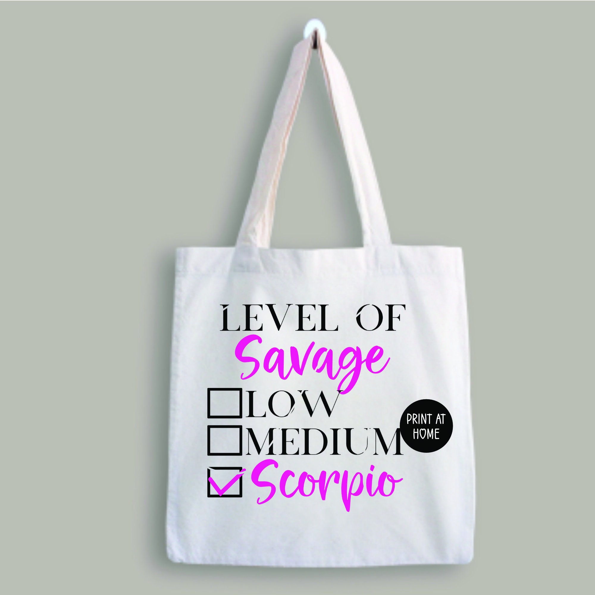 Scorpio Zodiac SVG, Level of Savage Low Medium Pink and Black Birthday ...