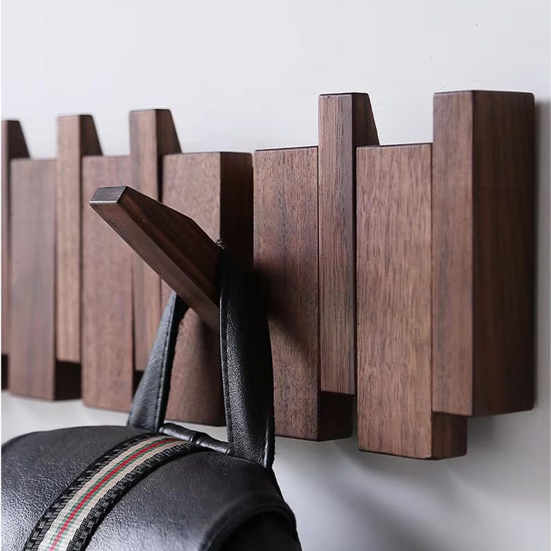 Piano Coat Rack Solid Wood Piano Modern Coat Rack Wall Mount Vintage ...