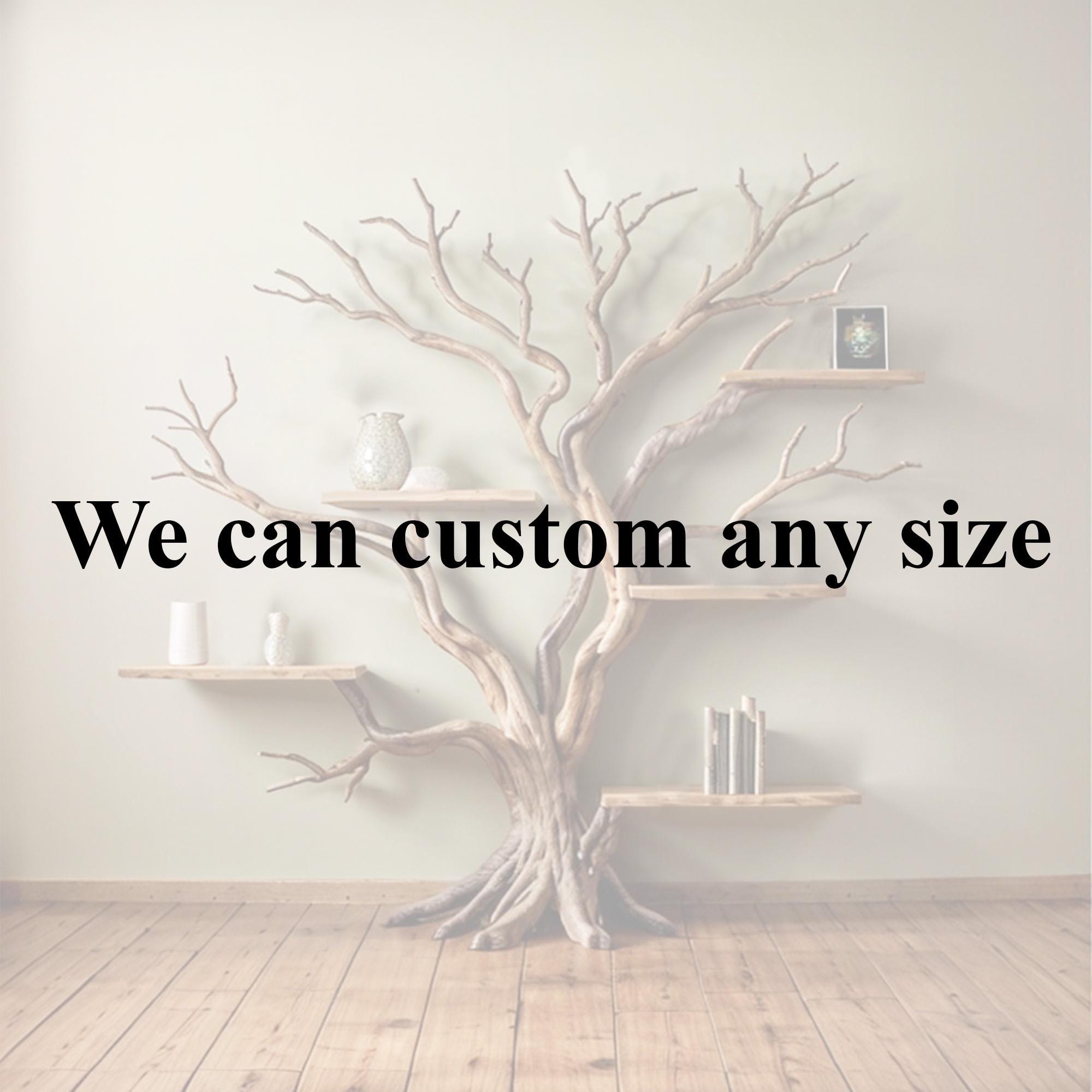 Tree Branch Bookcase Floating Book Shelf Driftwood Art Bookshelf Decor ...