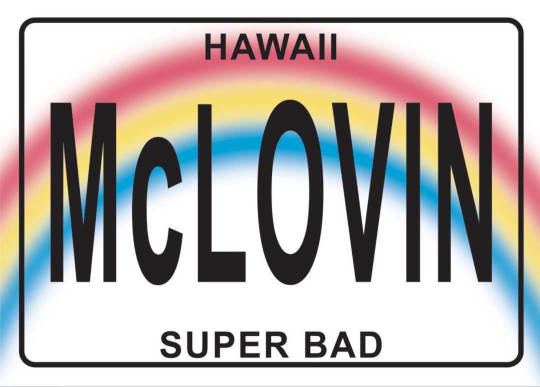 Mclovin License Plate From Superbad on a 3.5” X 2.5” Metal Magnet With ...