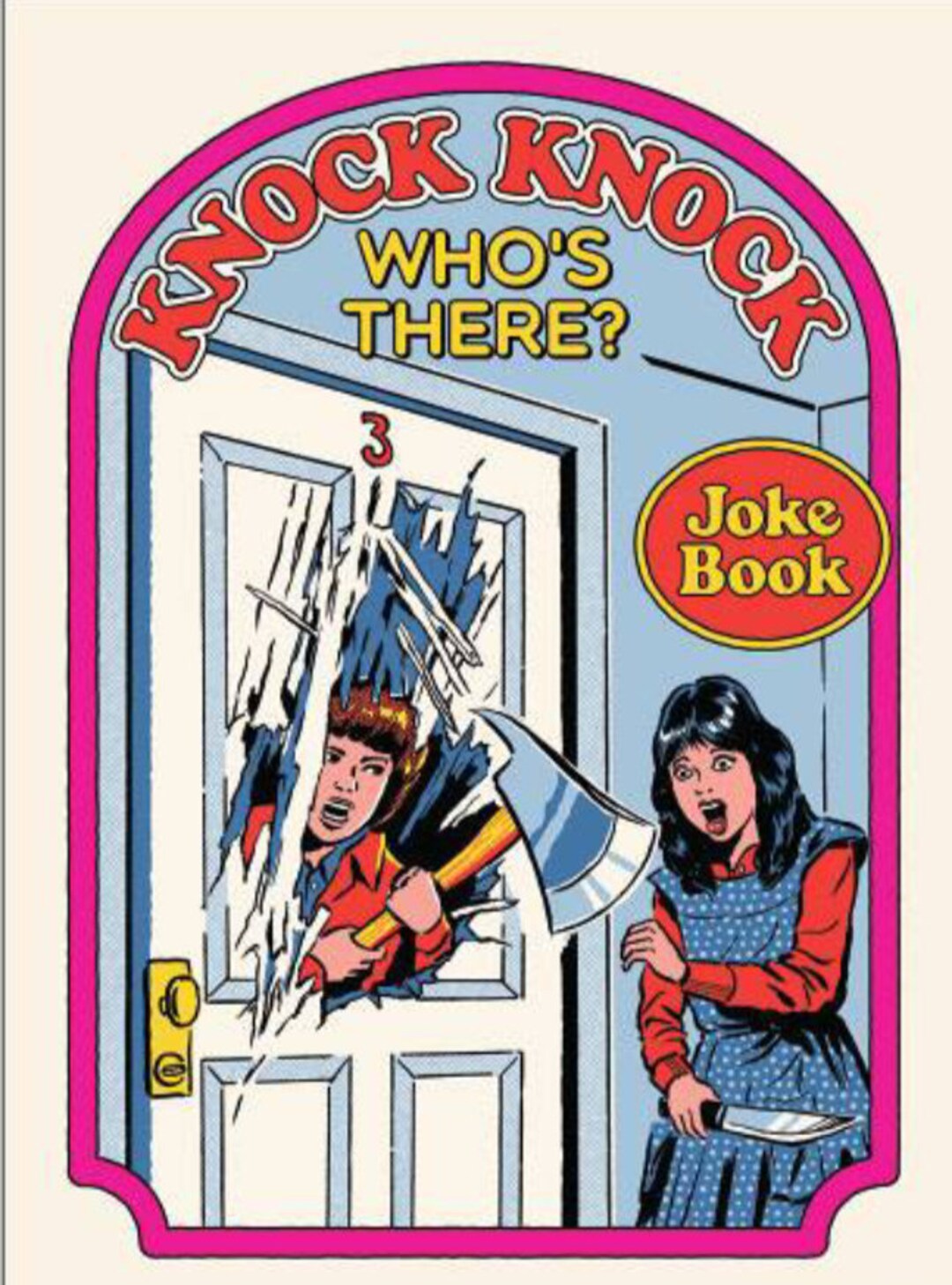 Knock Knock Whos There Joke Book on a 2.5x3.5 Funny Metal Refrigerator ...