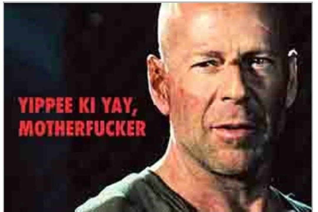 Funny Bruce Willis Magnet: Yippee Ki Yay, Glossy Finish (2x3) - Etsy