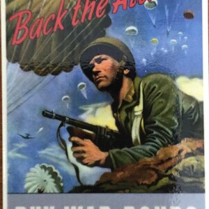 Back the Attack,buy US War Bonds Poster From WW2 on a 2x3 Refrigerator ...