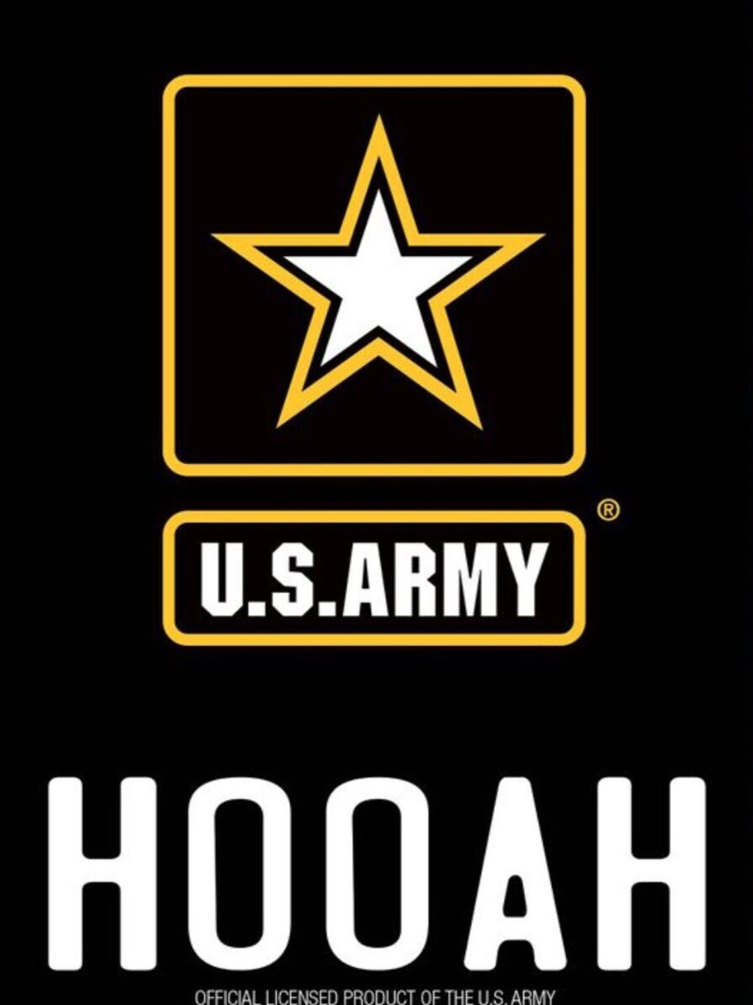 U.S Army,hooah on a 3.5 X 2.5 Metal Magnet With Glossy Finish.a Magnet ...