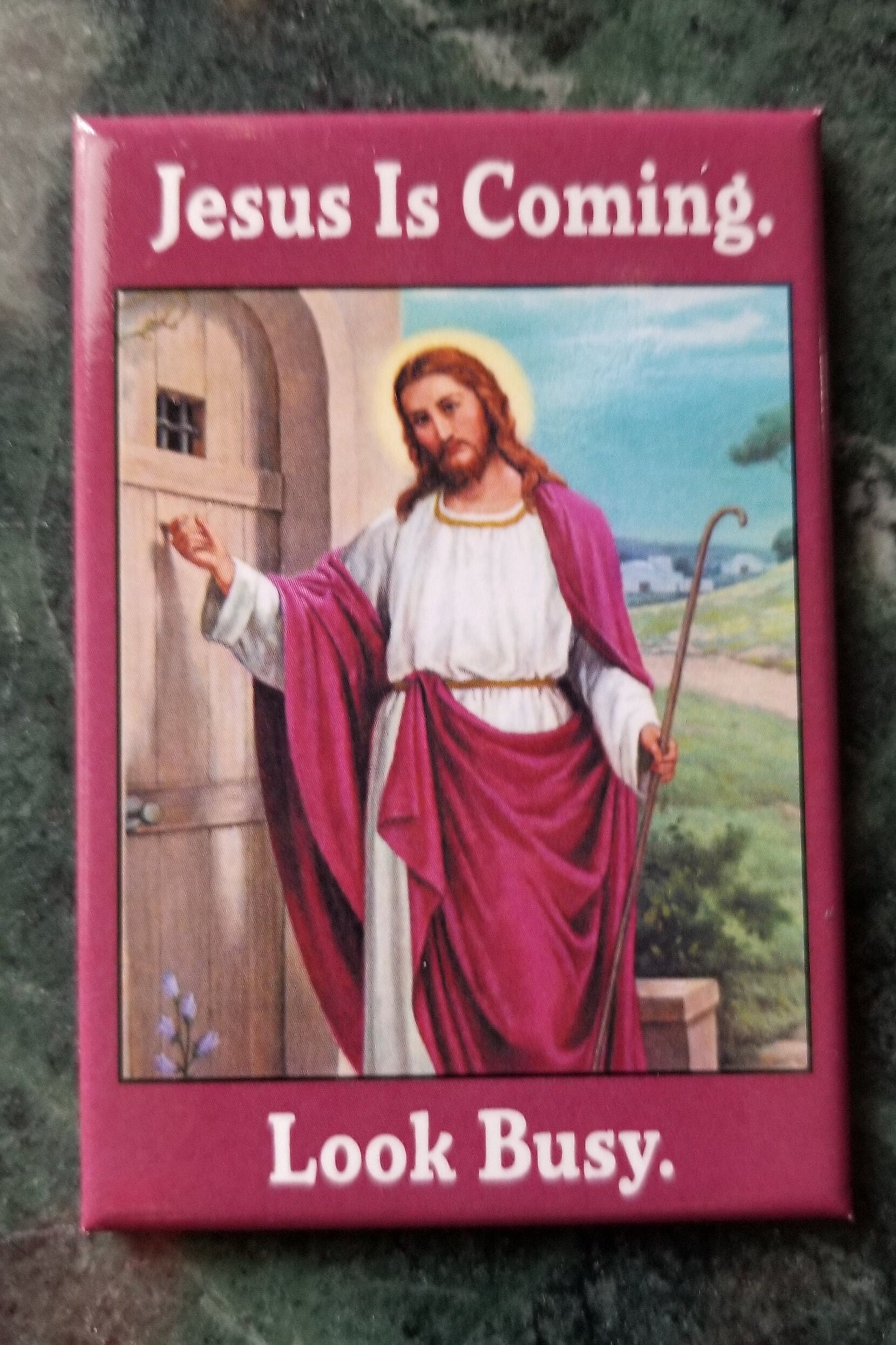 Funny Jesus is Coming Refrigerator Magnet: Glossy Finish (2x3) - Etsy