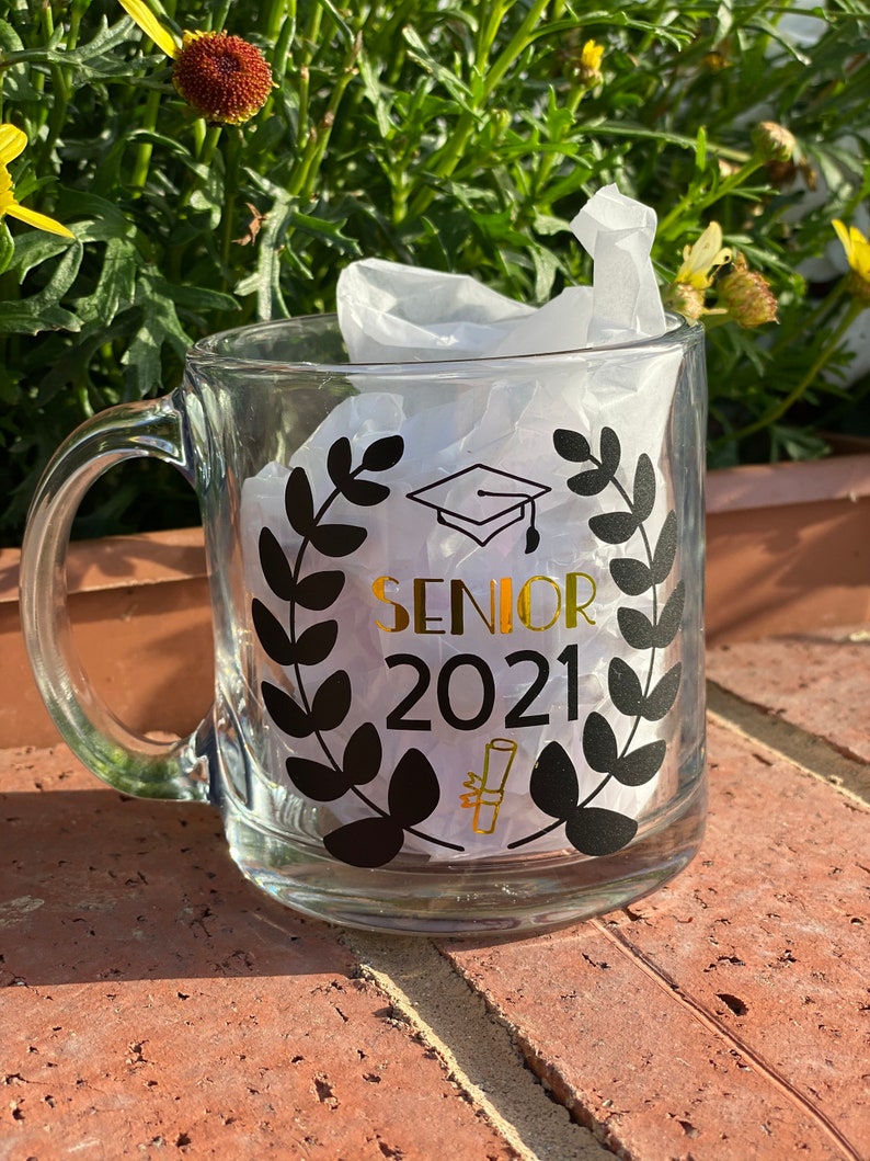 Senior 2021 Glass Mug - Etsy
