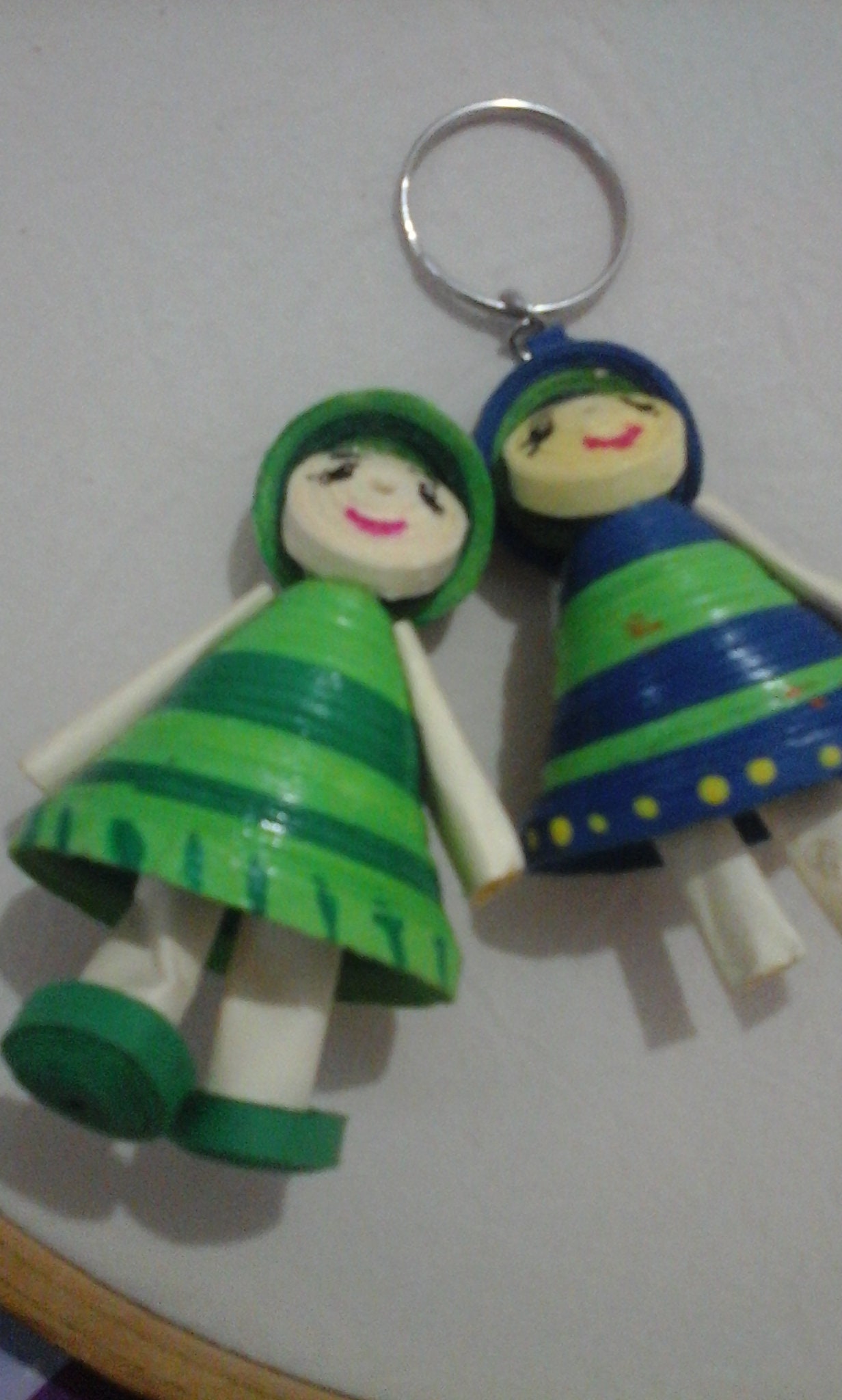 Hand Made Paper Quilling Key Tag With Key Chain - Etsy