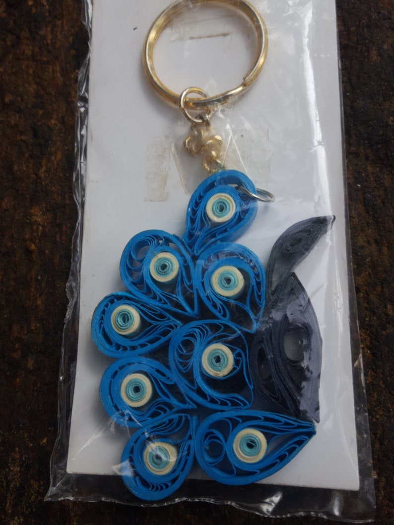 Hand Made Paper Quilling Key Tag With Key Chain | Etsy