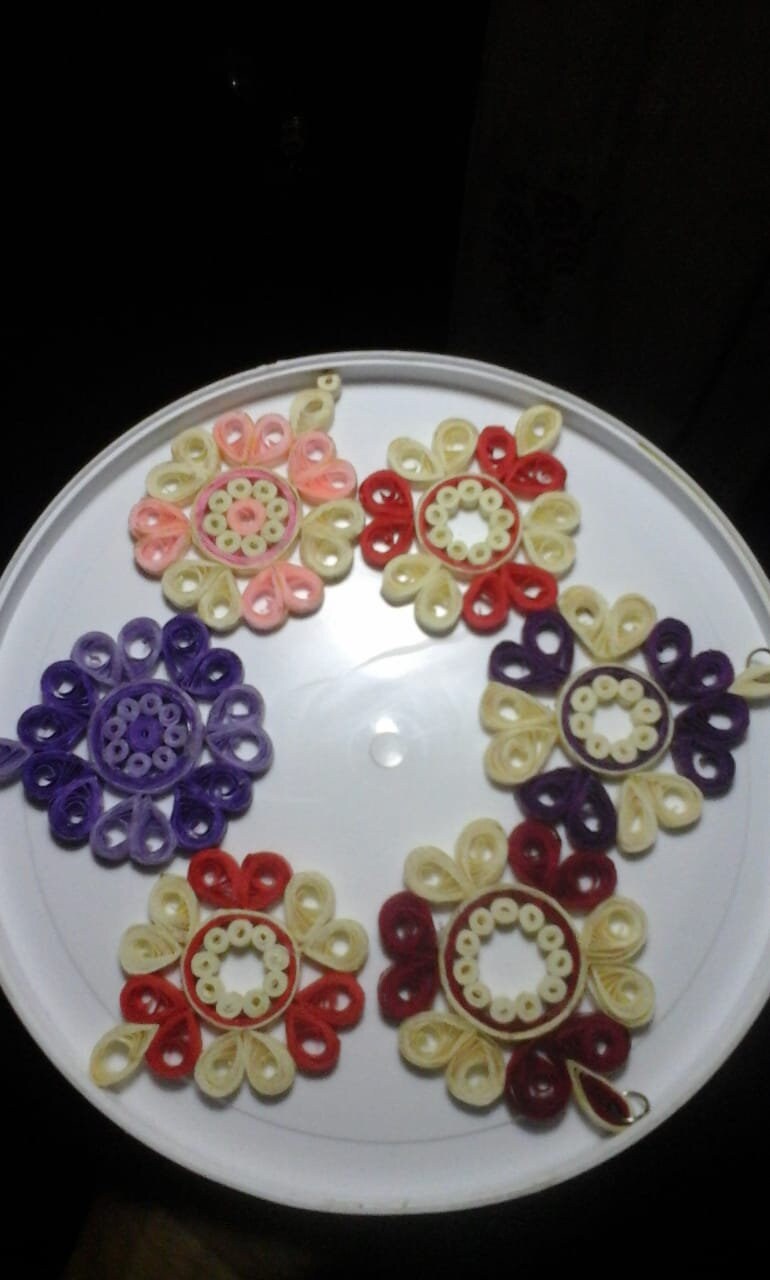 Hand Made Paper Quilling Key Tag With Key Chain - Etsy