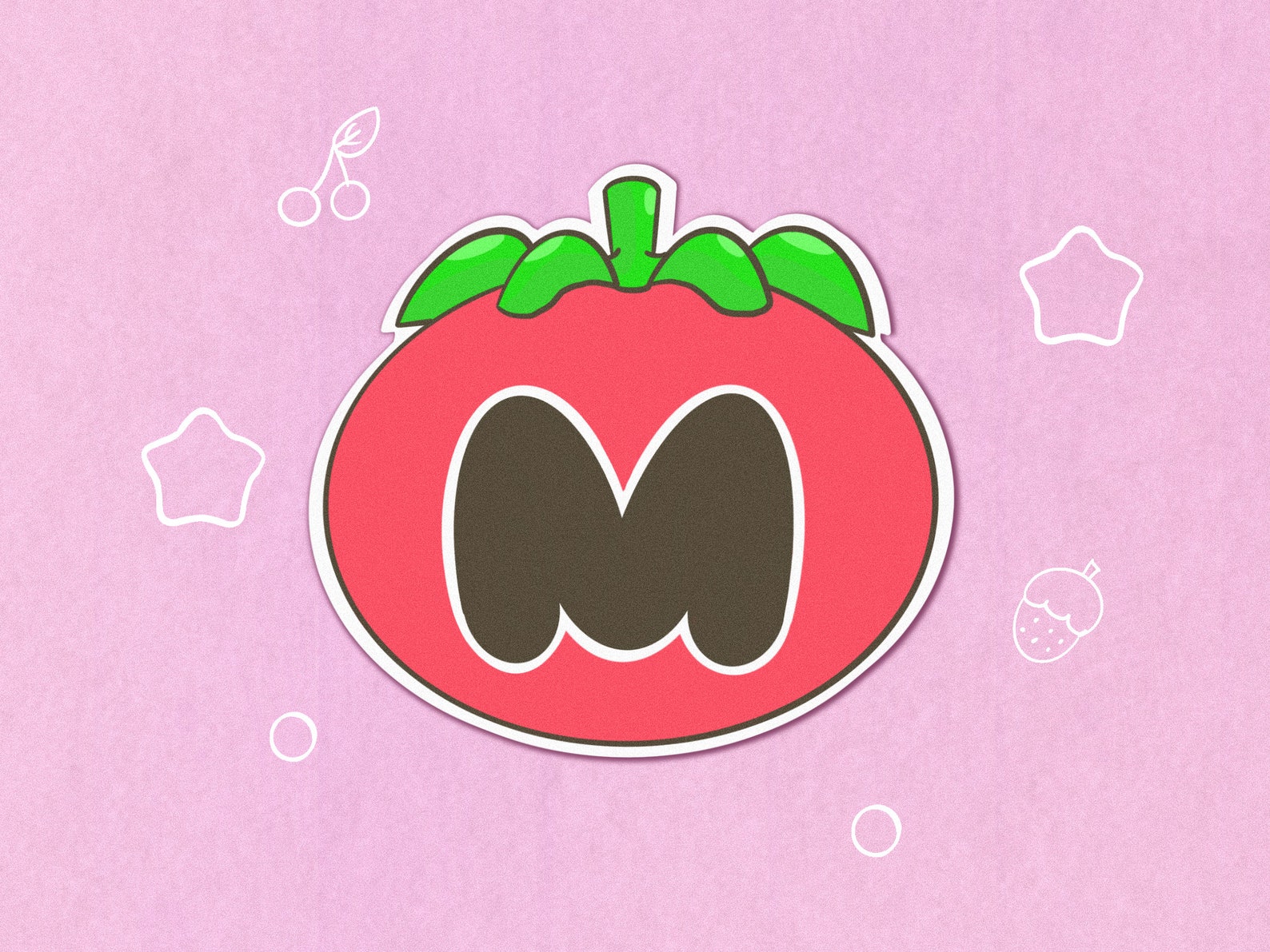 Kirby Maxim Tomato Sticker | Etsy