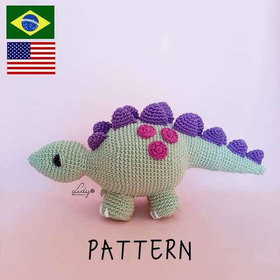 Dinosaur the Stegosaurus Ravi Crochet Patten | Etsy