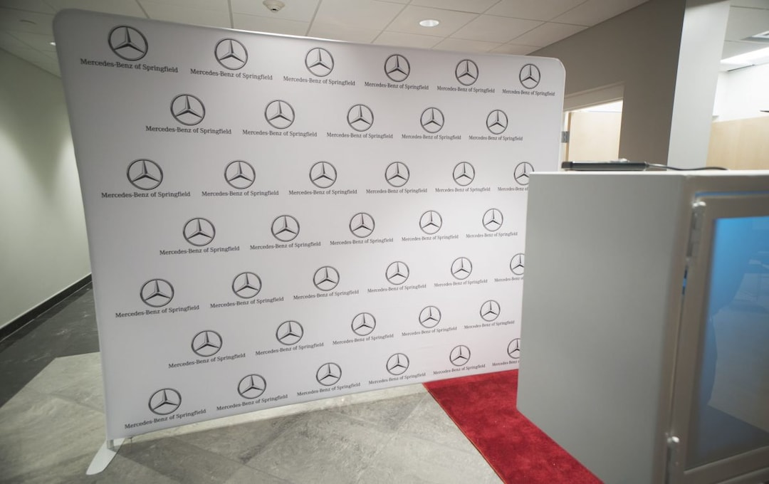 Premium Corporate Event Step and Repeat Fabric Backdrop With Stand ...