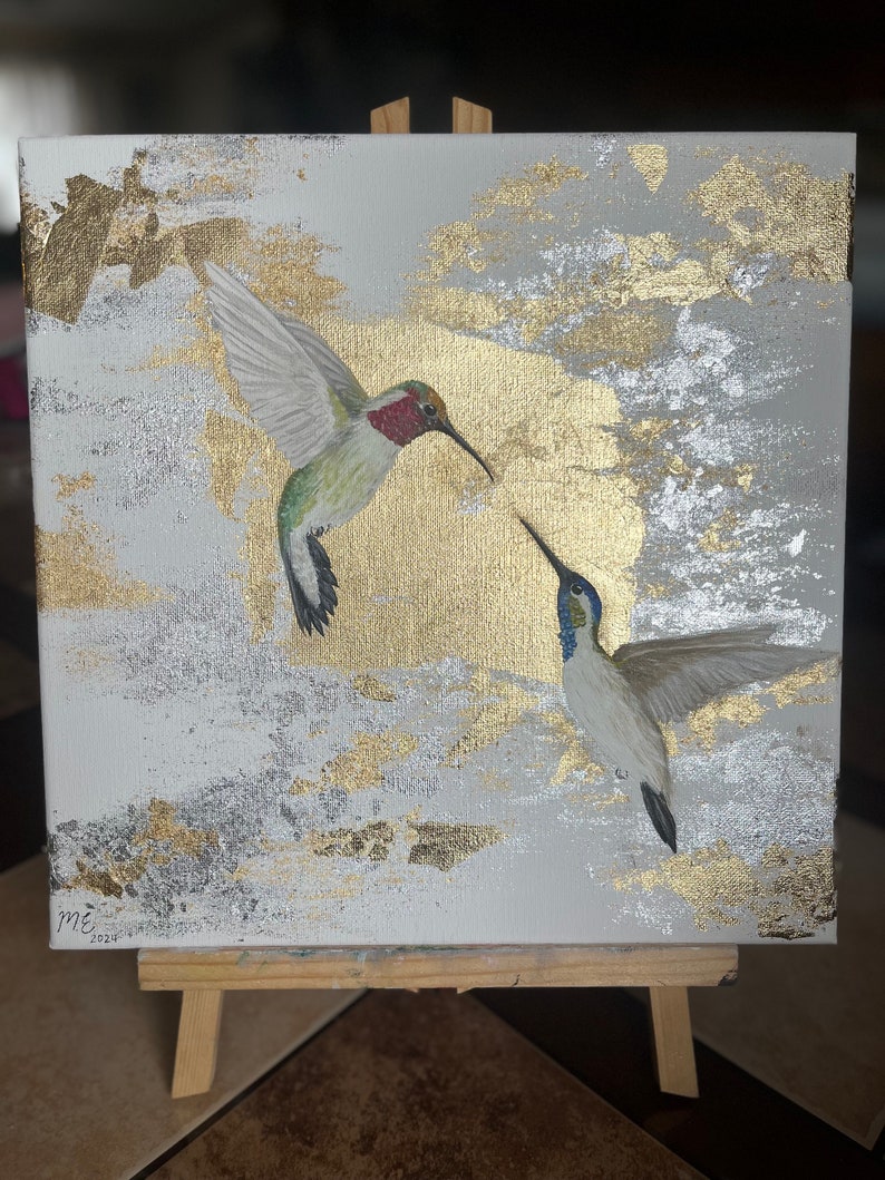 Hummingbird Oil Painting - Etsy
