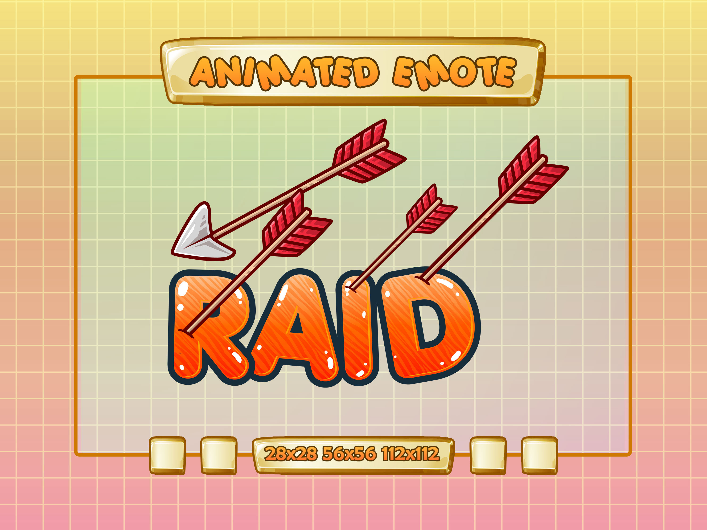 Raid Arrow Animated Emote, Raid Animated Twitch Discord Youtube Emote ...