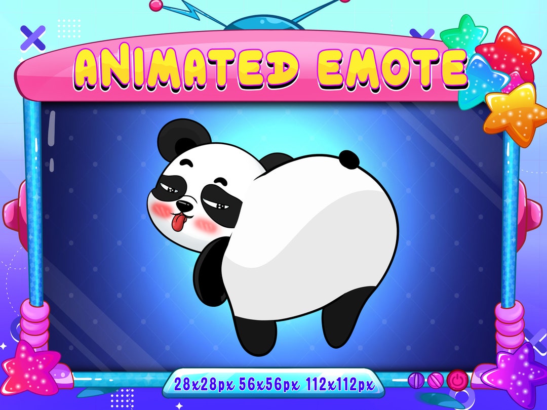 Panda Twerking Animated Emote: Twitch, Discord, Youtube (GIF) - Etsy