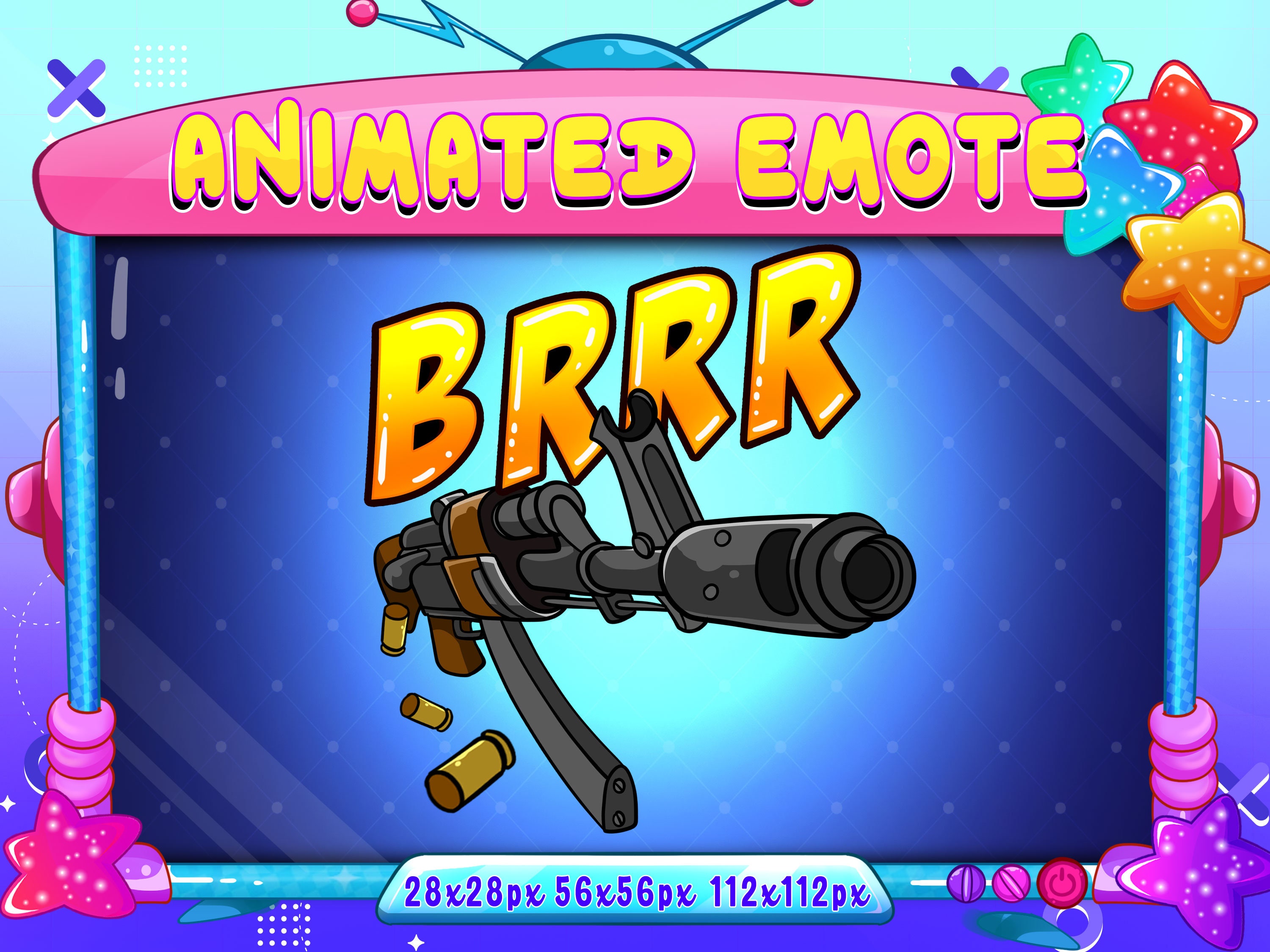 Rifle Goes Brrr Animated Emote, Rifle Brrr Animated Twitch Discord ...