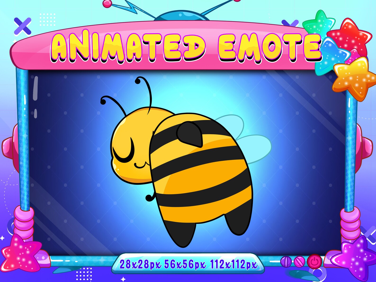 Bee Twerking Butt Animated Emote, Bee Twerking Ass Animated Twitch Discord Youtube Emote, Bee ...