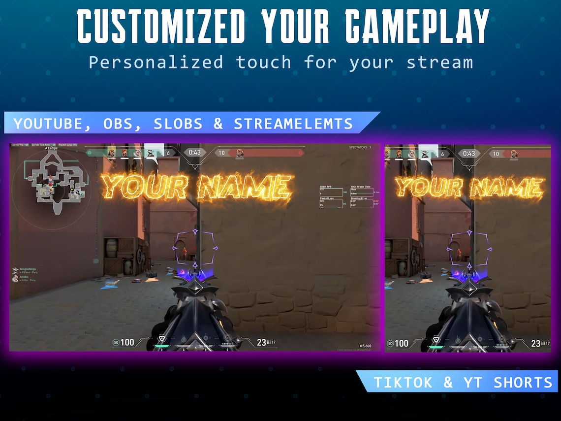 Custom Animated Name, Logo Overlay for Streamer, Animated Text Logo, Name for Twitch Youtube ...