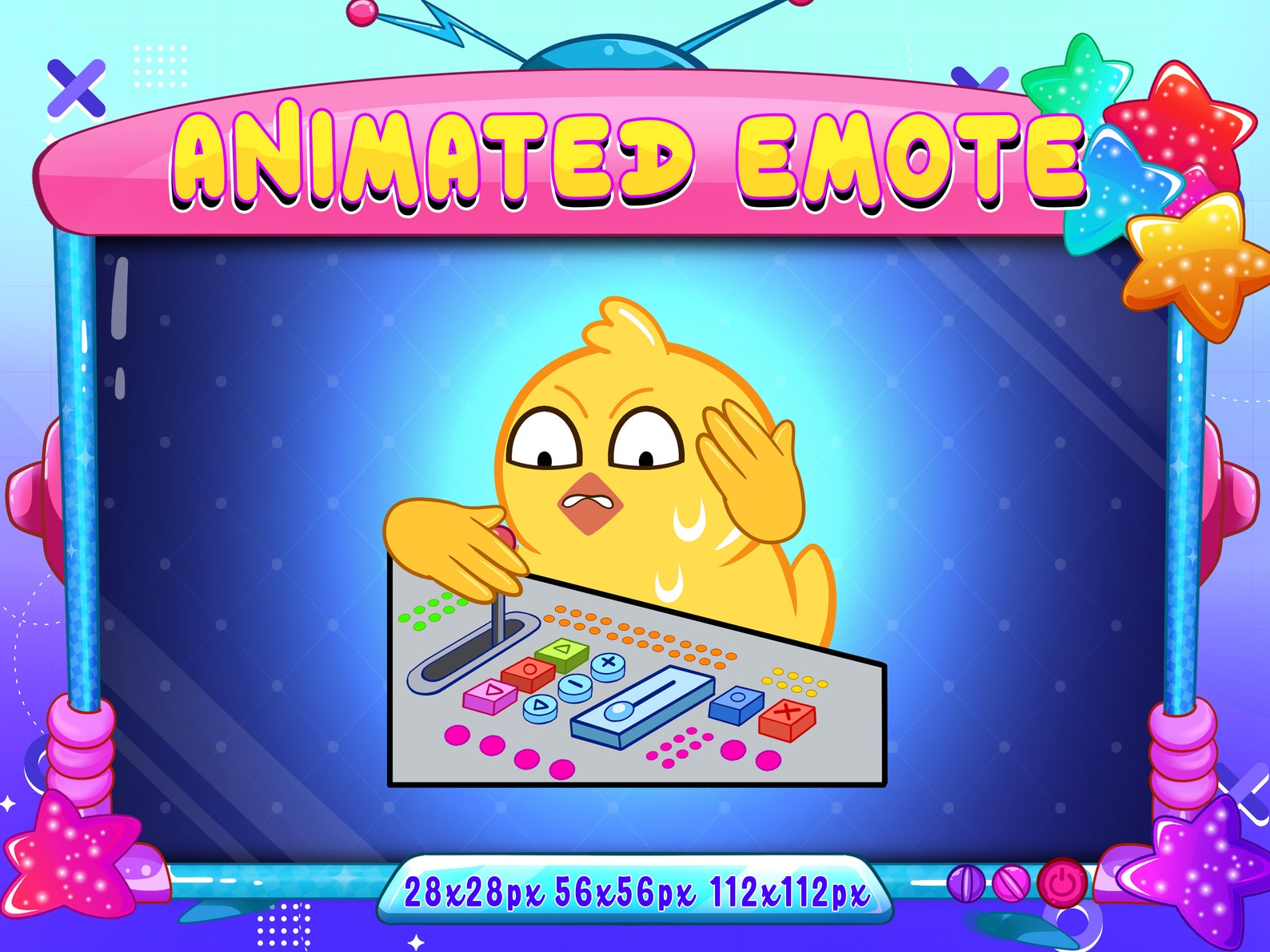 Sweating Hard Work Chick Animated Emote, Animated Chicken Sweating ...