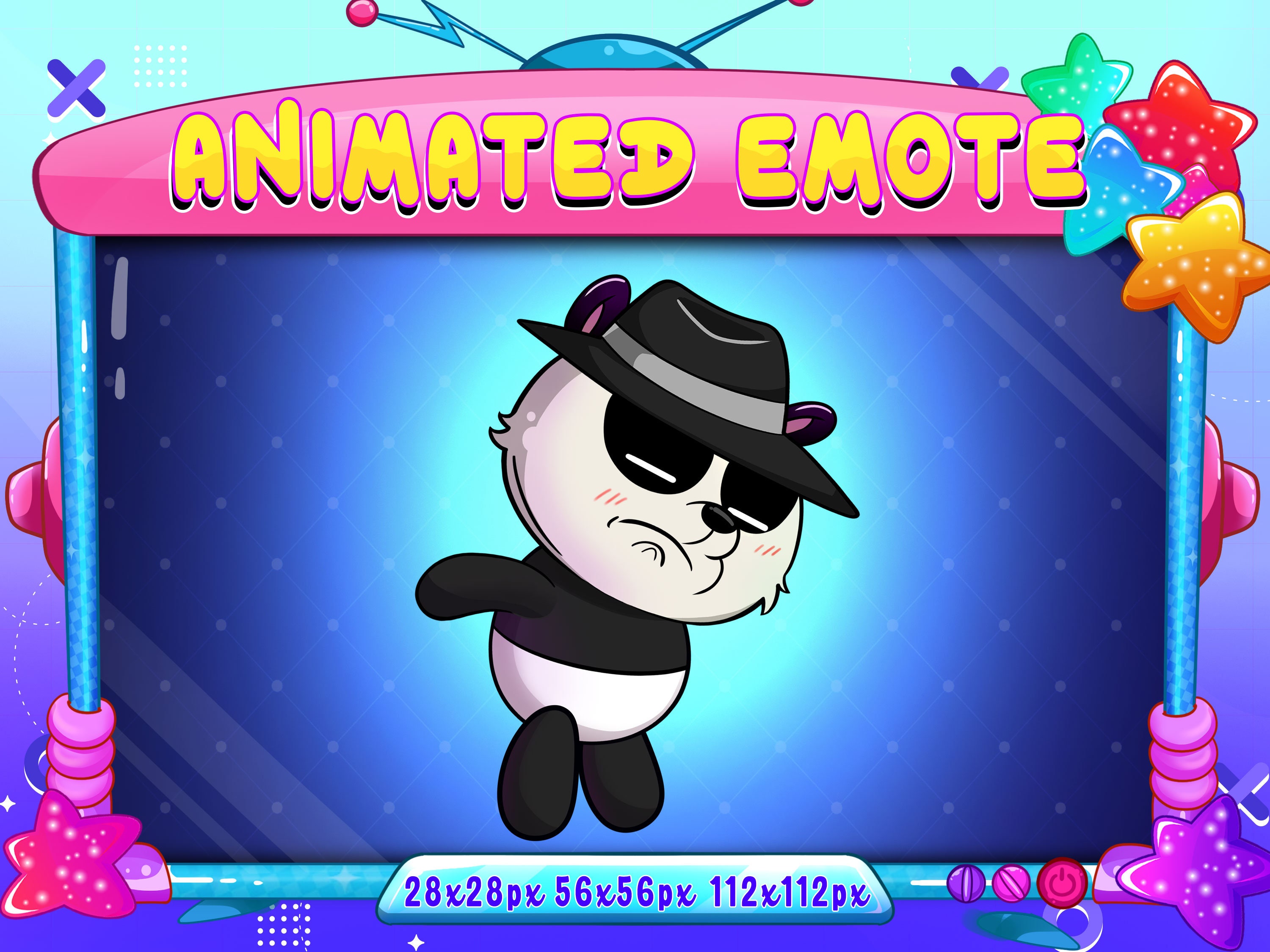 Panda Moonwalk Animated Emote, Panda Moonwalk Animated Twitch Discord ...