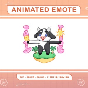 Cow Dance Party Time Animated Emote, Animated Cow Dance Emote Twitch ...