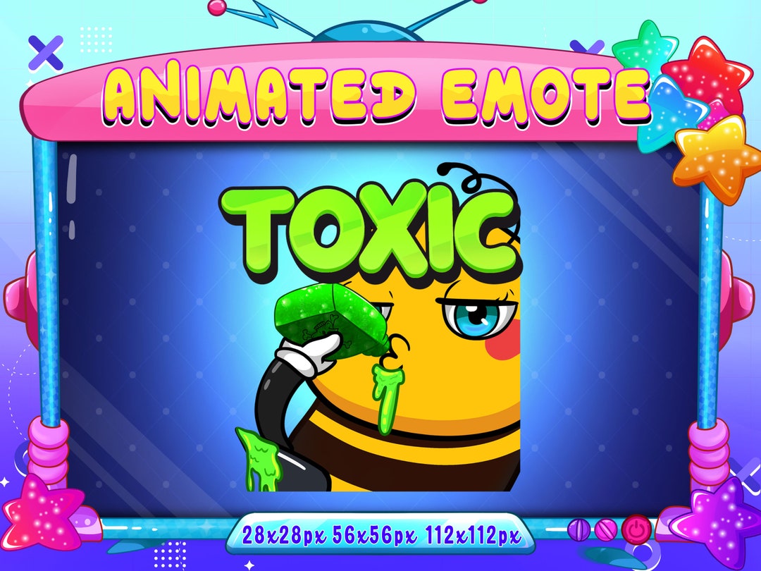 Toxic Bee Animated Emote, Animated Toxic Bee Twitch Discord Youtube ...