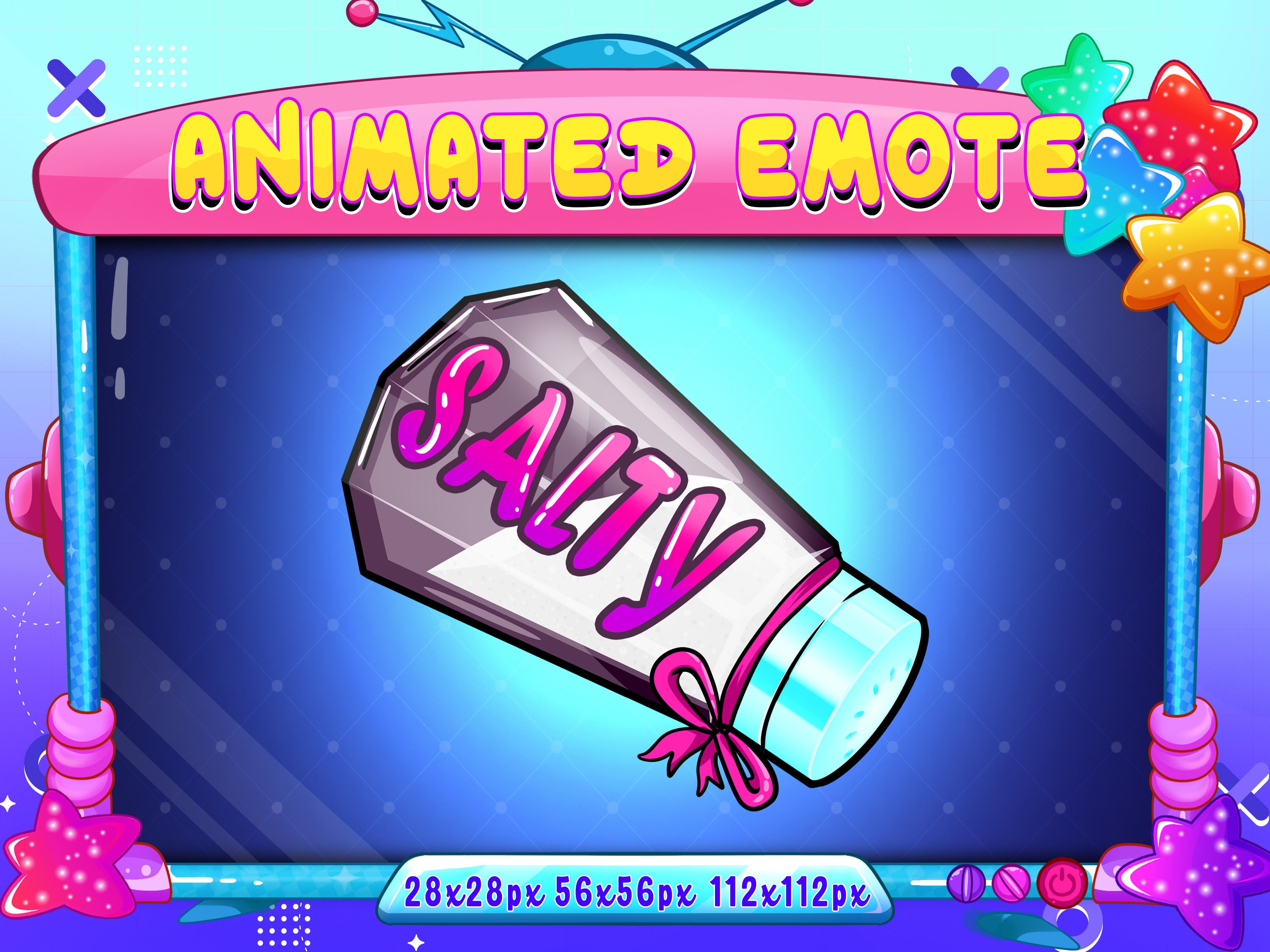 Salty Animated Emote, Animated Salty Twitch Discord Youtube Emote ...