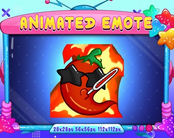 Spicy Pepper Emote for Twitch or Discord - Etsy
