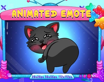Cat Twerk Ass Animated Emote, Cat Twerking Butt Animated Emoji, Cat ...