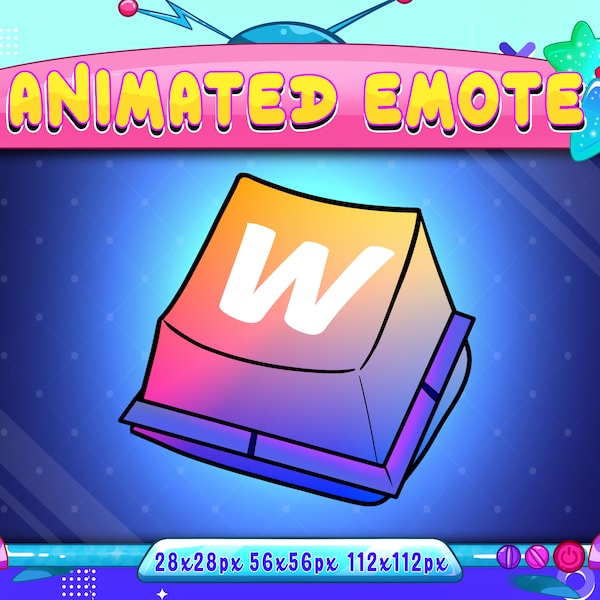 W Keyboard Twitch Emote - Etsy