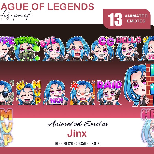 League of Legends Animated Emotes - Etsy
