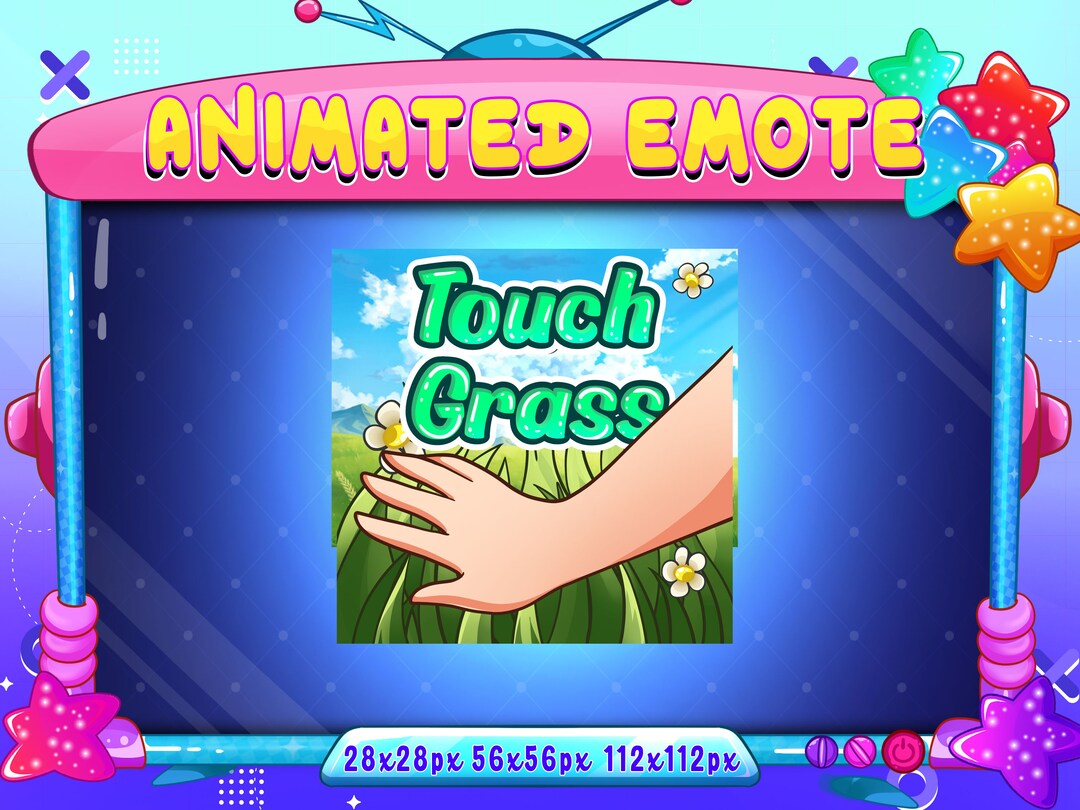 Touch Grass Animated Emote, Touch Grass Animated Twitch Discord Youtube ...