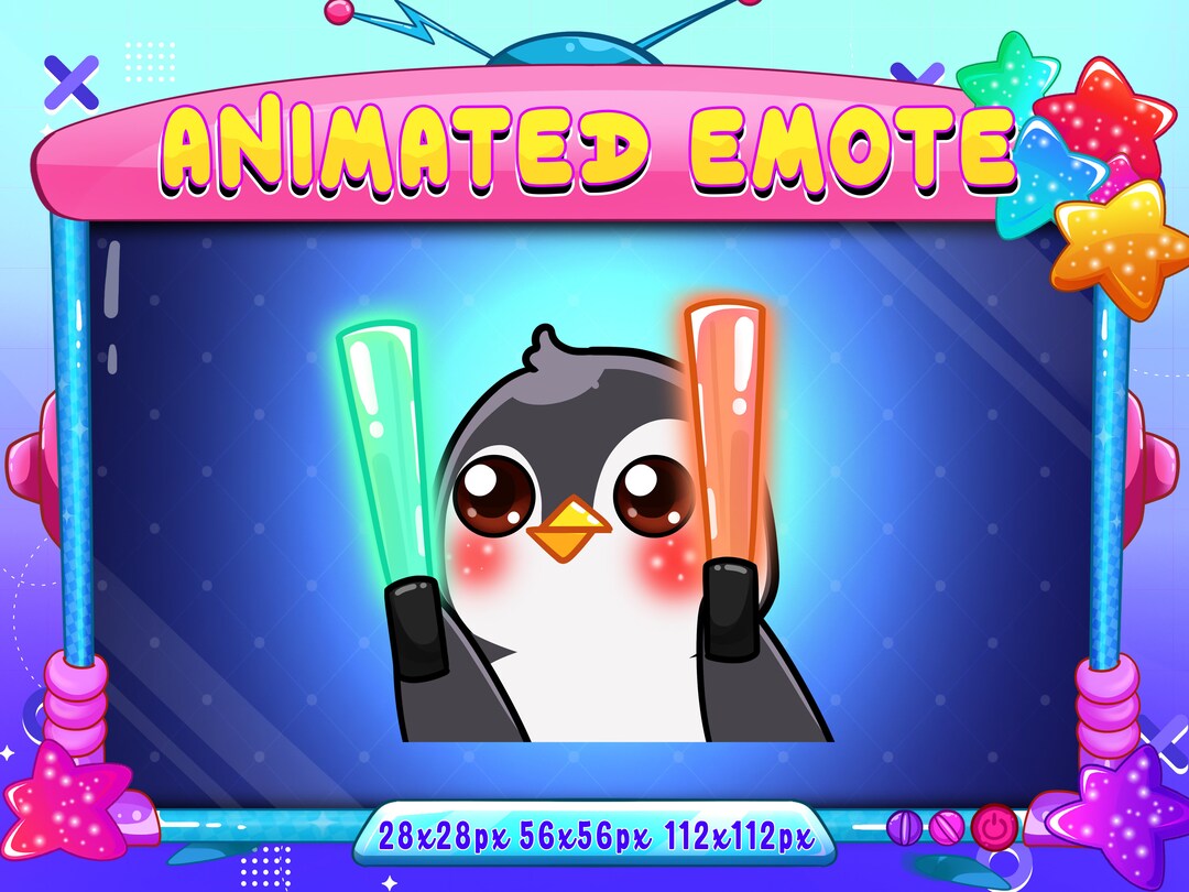 Penguin Saber Light Animated Emote, Animated Penguin Light Twitch ...