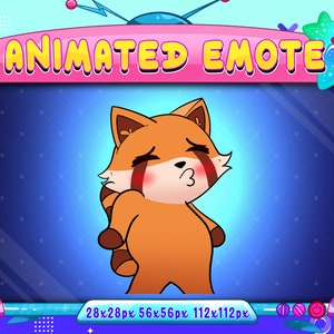 Funny Dancing Red Panda Animated Emote: Twitch, Discord, Youtube (GIF ...