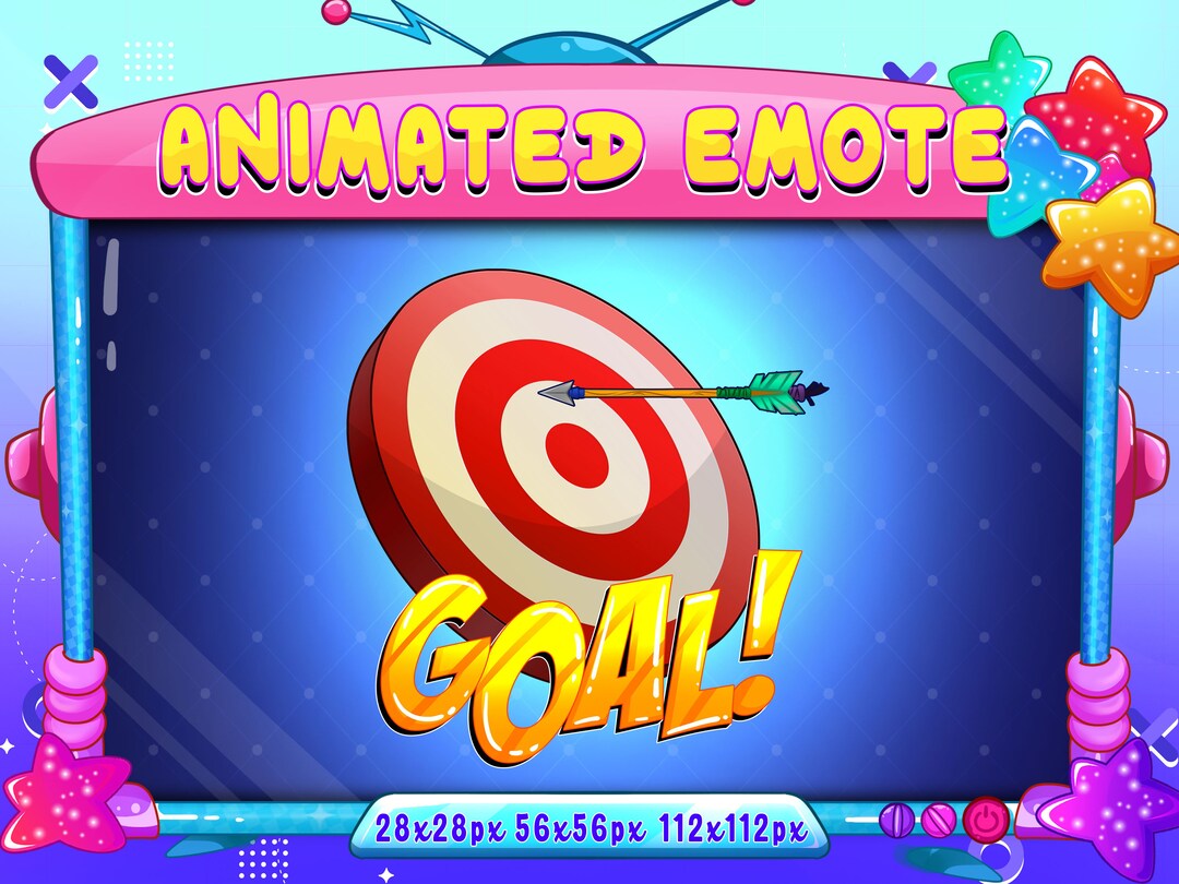 Goal Arrow Target Animated Emote, Mission Done Job Done Goal Animated ...