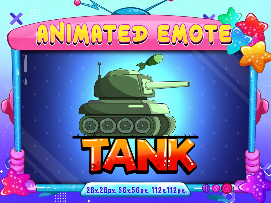 Animated Tank Firing Emote: Twitch, Discord, Youtube (digital Download ...