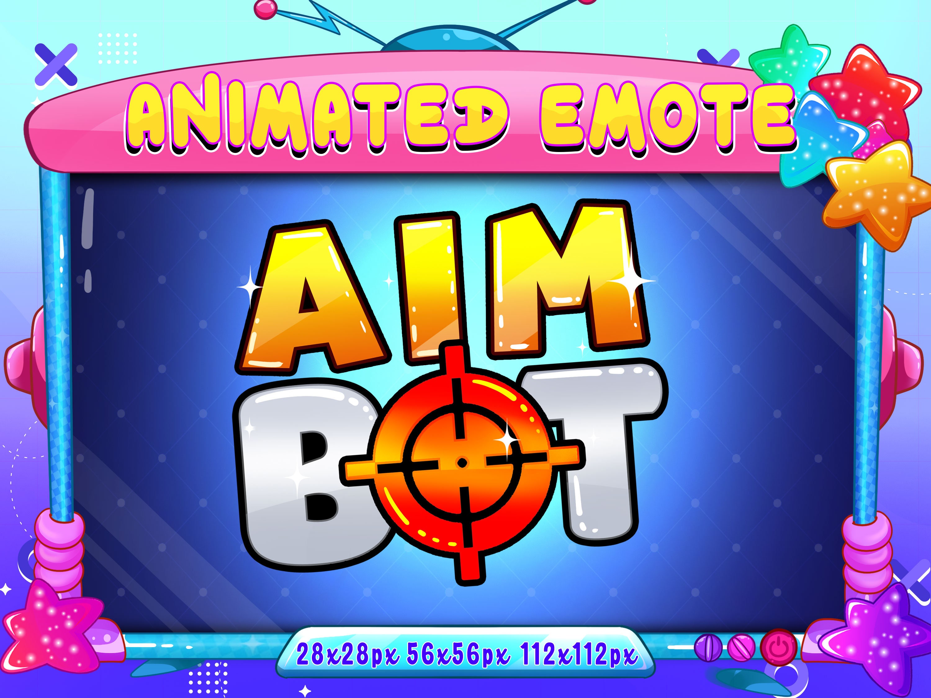 Aim Bot Shooting Animated Emote, Aim Bot Animated Twitch Discord ...