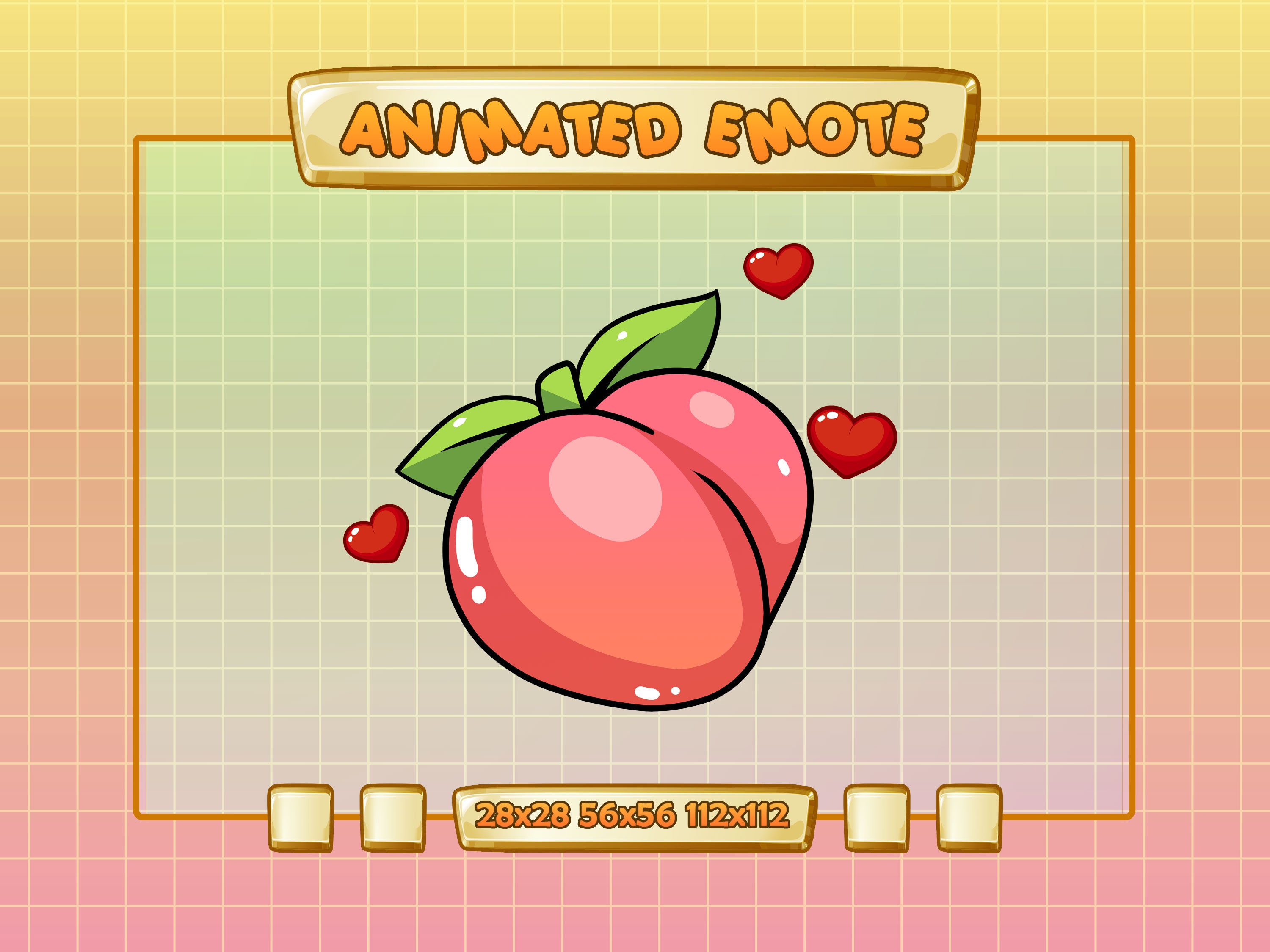 Peach Animated Funny Boobs Animated Emote Peach Squeezing - Etsy