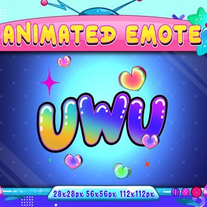 Uwu Animated Emote: Twitch, Discord, Youtube Streamer (digital Download ...