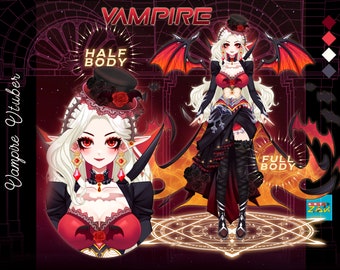 Vampire Vtuber - Etsy