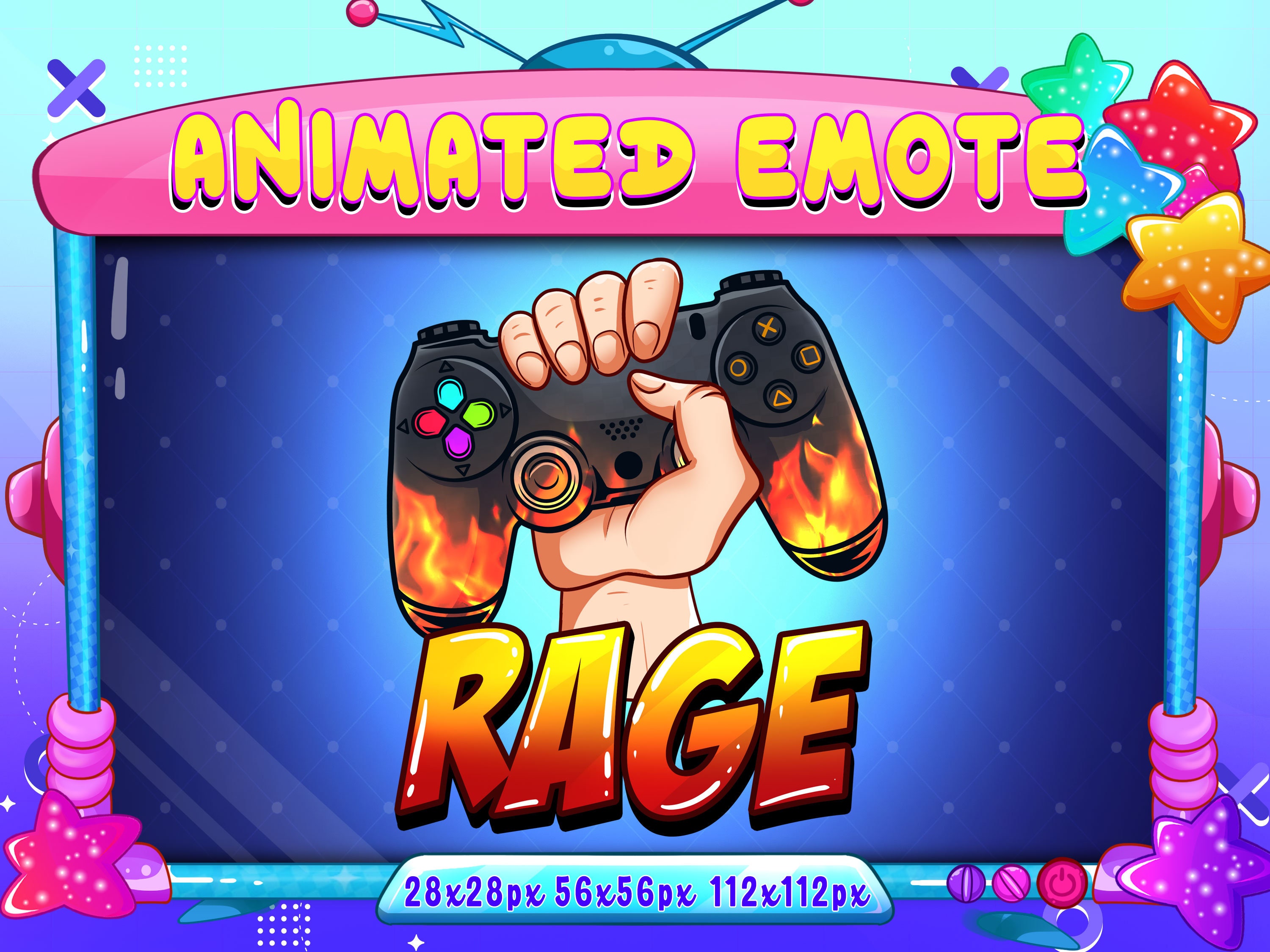 Rage Game Controller Break Animated Emote, Break Game Controller Rage ...