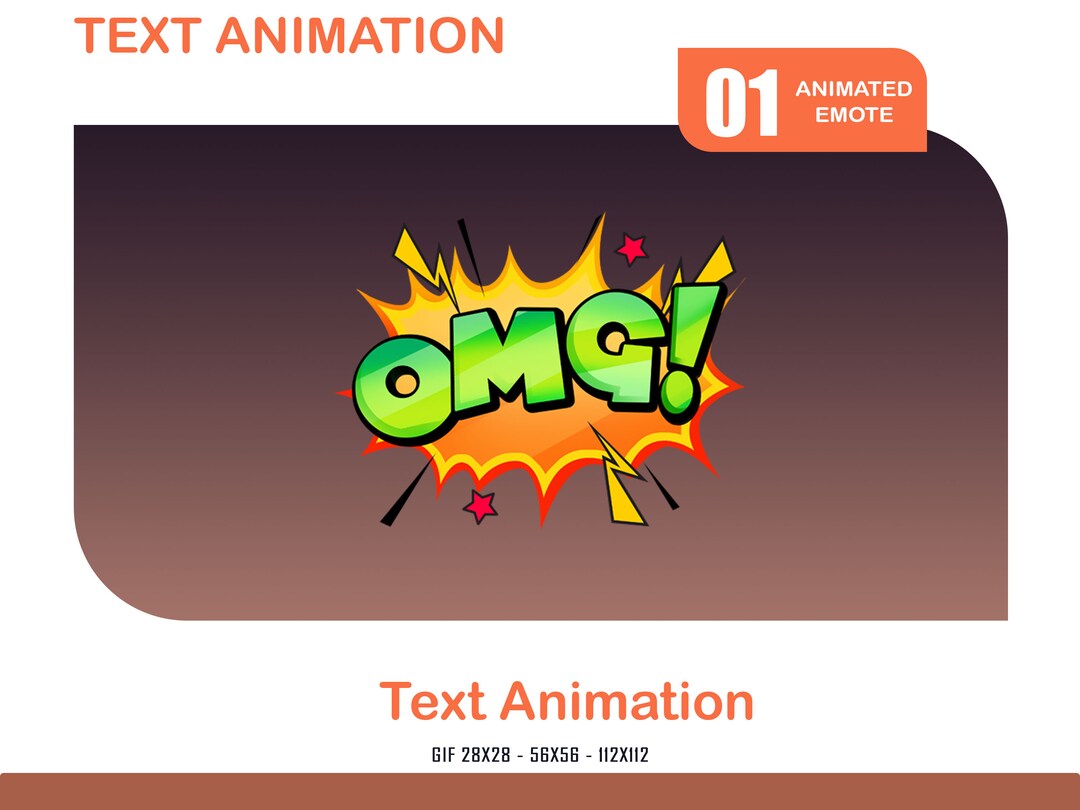 OMG Animated Emote: Twitch, Discord, Youtube (GIF) - Etsy