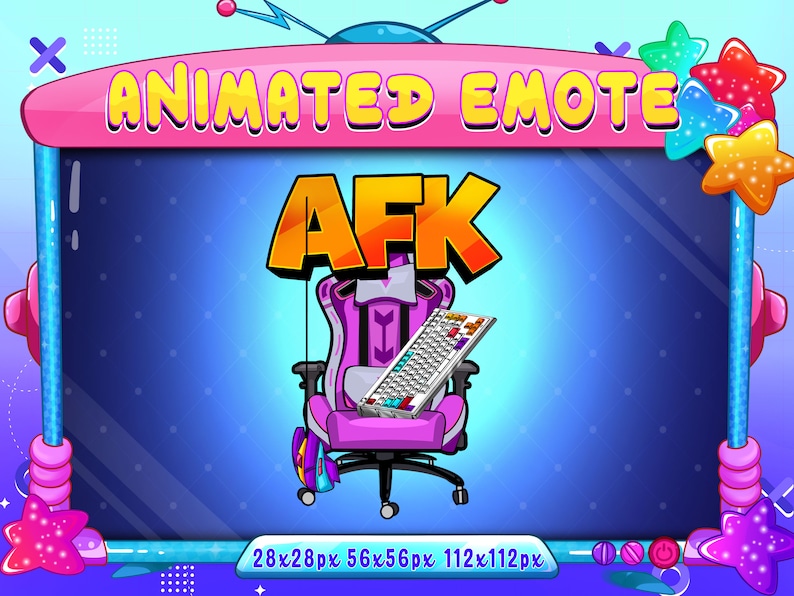 AFK Gaming Animated Emote, AFK Gaming Chair Animated Twitch Discord ...