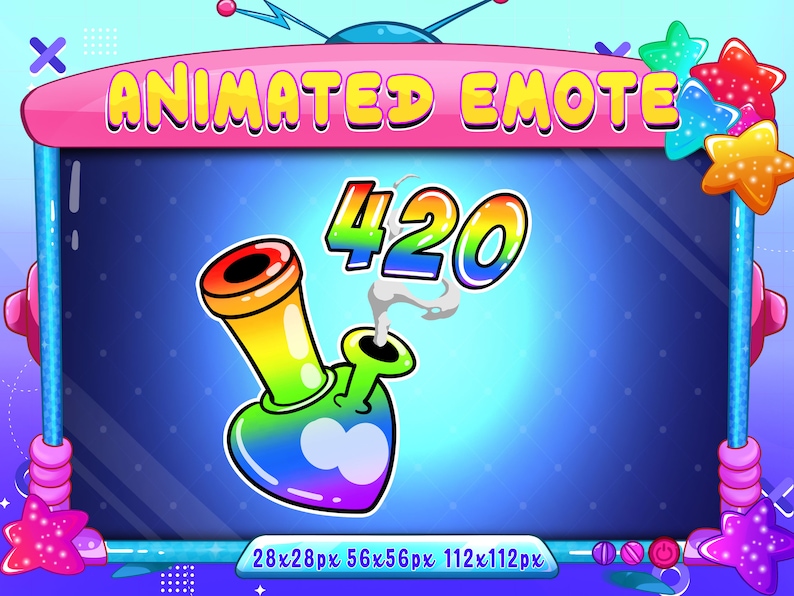 420 Smoke Animated Emote, 420 Smoke Animated Twitch Discord Youtube ...