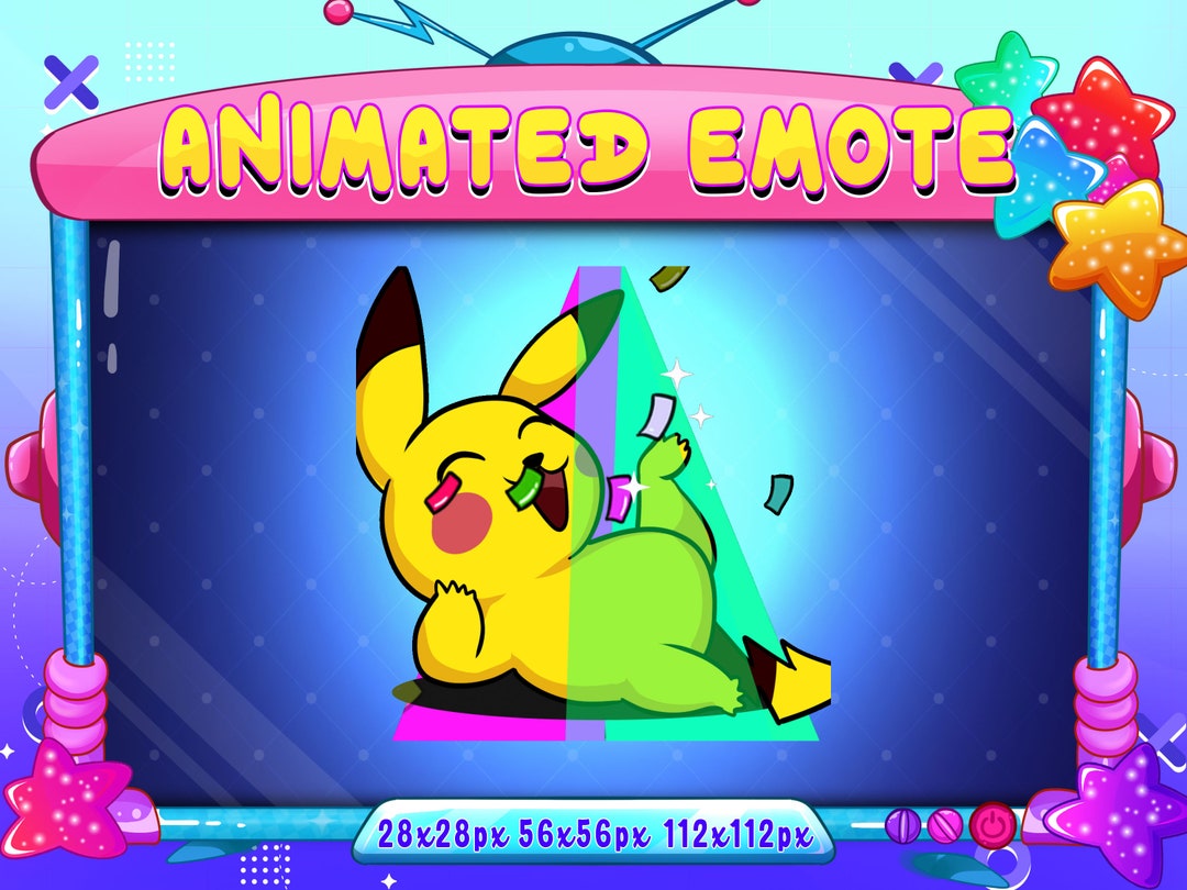 Leg Dance Pikachu Animated Emote Animated Dancing Pikachu - Etsy UK