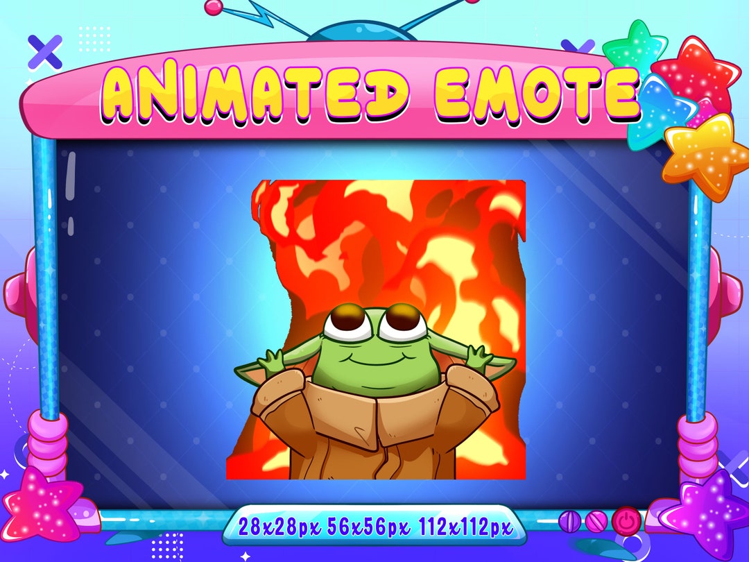 Yoda God Burn Them All Animated Emote, Yoda Fire Animated Twitch ...