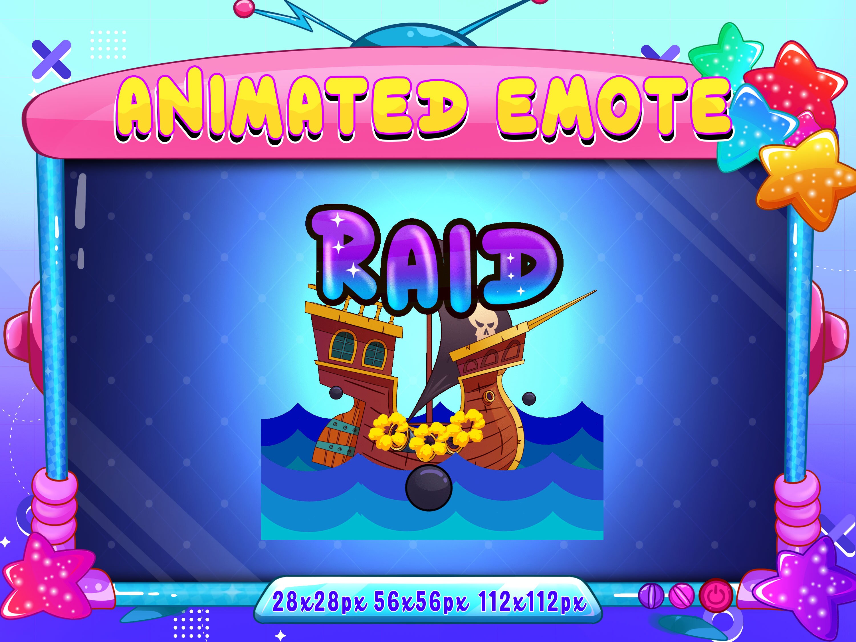 Raid Ship Shooting Animated Emote, Raid Ship Animated Twitch Discord ...