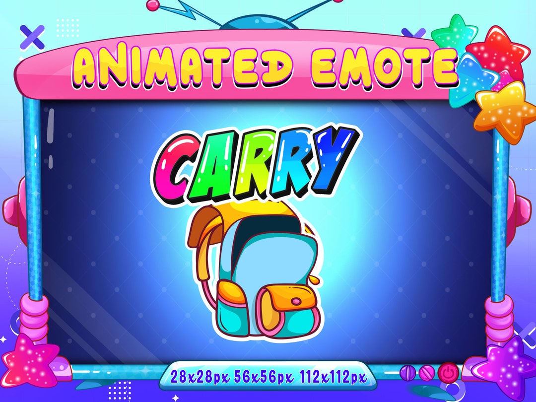Carry Animated Emote, Carry Backpack Animated Twitch Discord Youtube ...