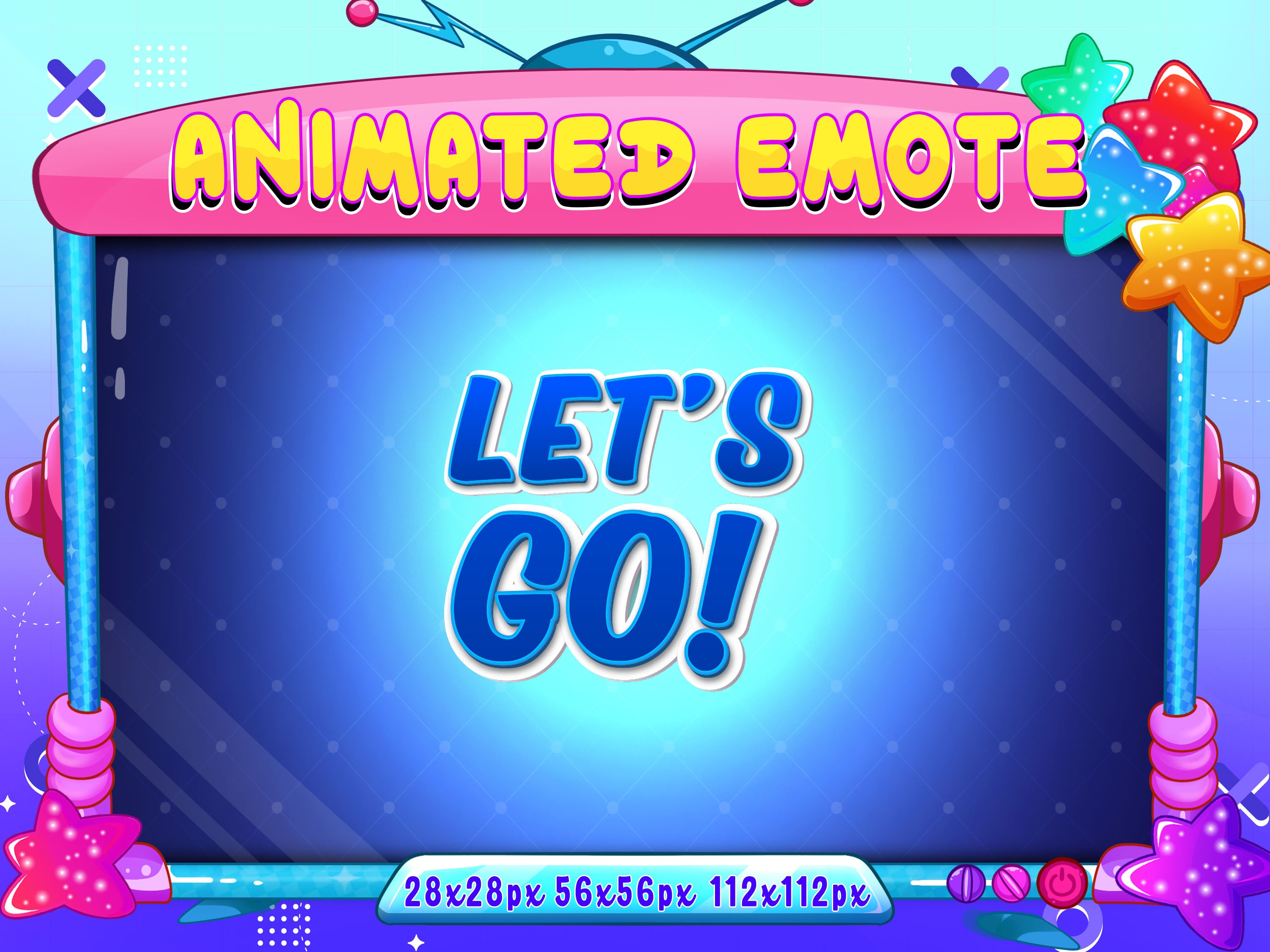 Let's Go Animated Emote, Let's Go Text Animated Twitch Discord Youtube ...